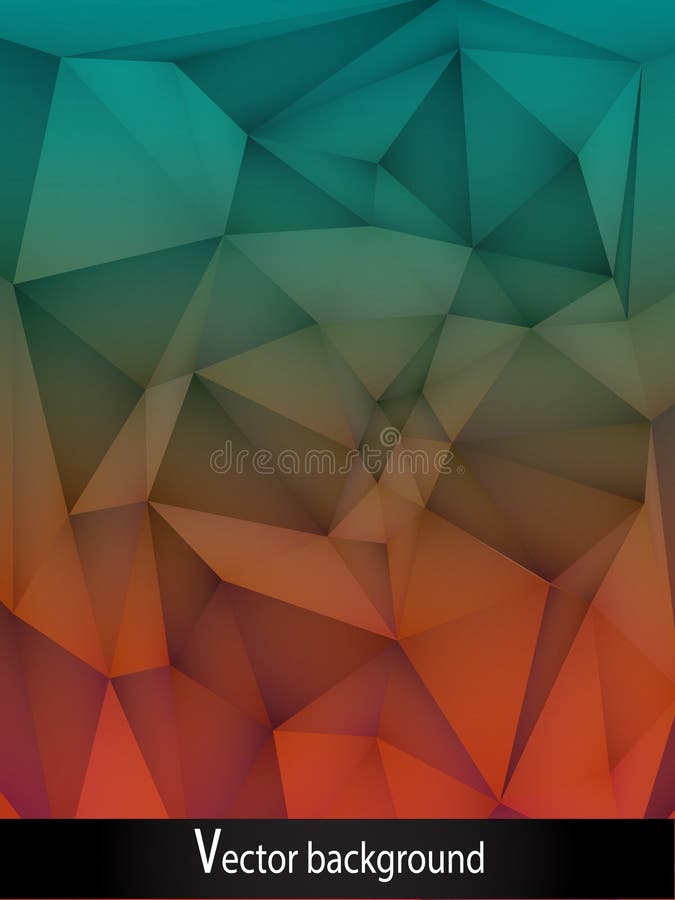 Abstract White Background with Triangular Polygons Stock Vector ...