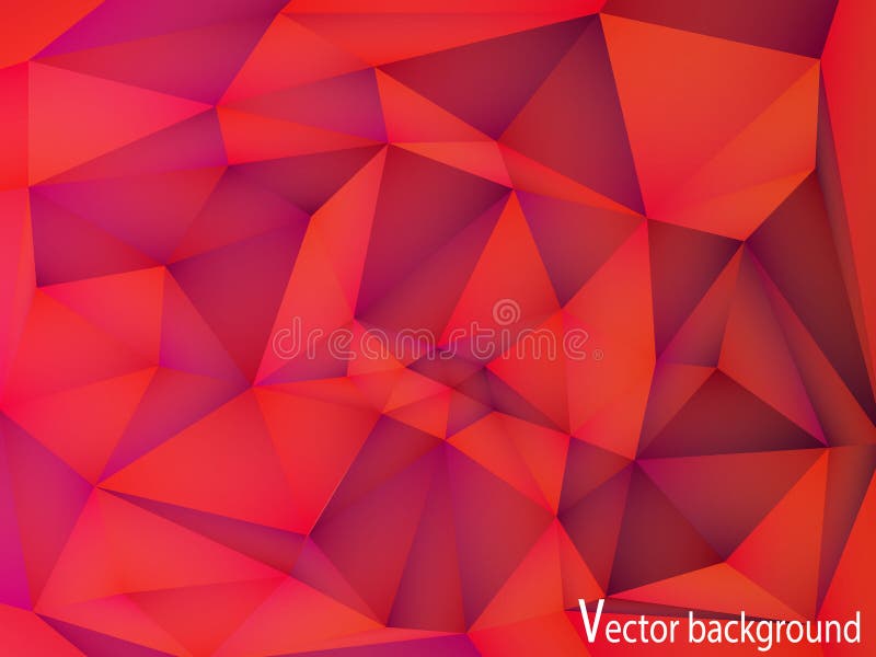 Abstract White Background with Triangular Polygons Stock Vector ...