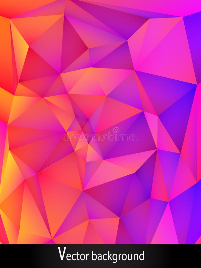 Abstract White Background with Triangular Polygons Stock Vector ...