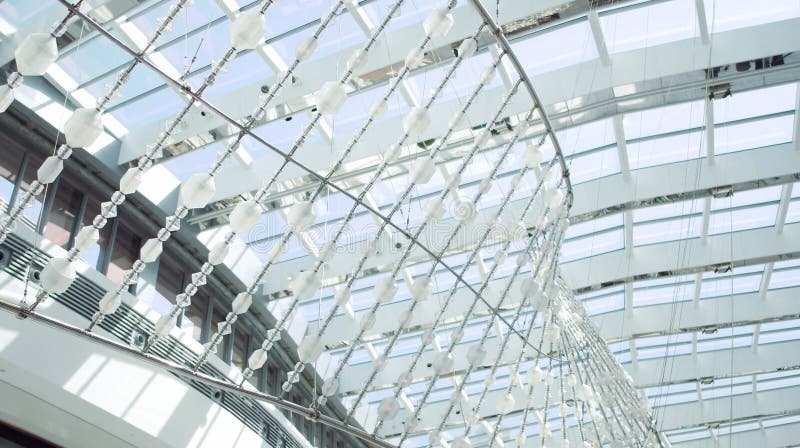 Abstract White Background. View of Windows and Modern Conceptual High ...