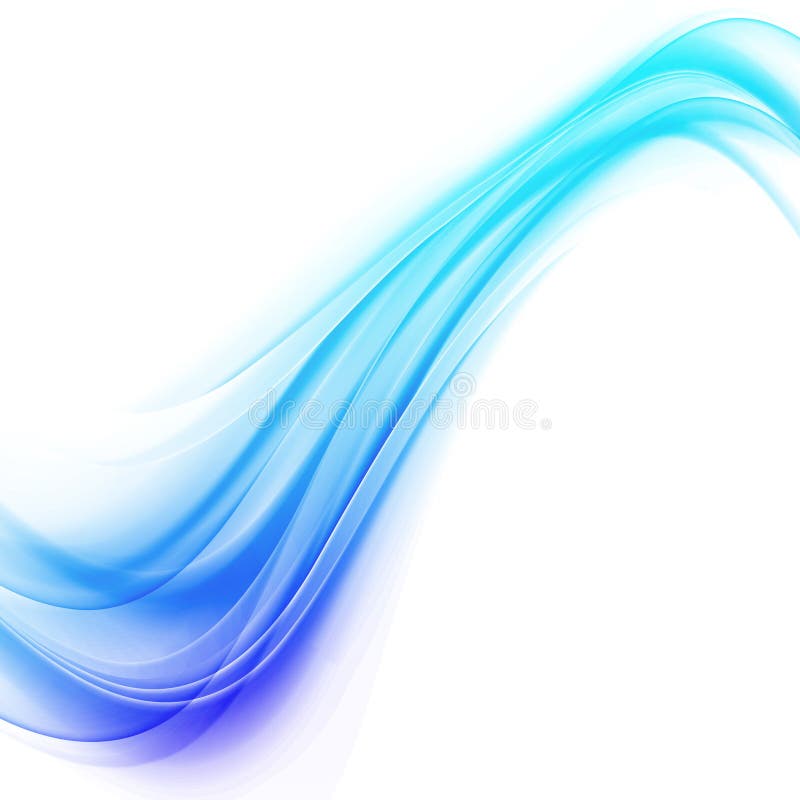 Abstract White Background, Wavy Blue Lines - Vector Stock Vector ...