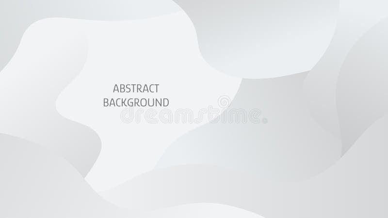 Abstract White Background with Wavy Fluid Style, White Color Gradation ...