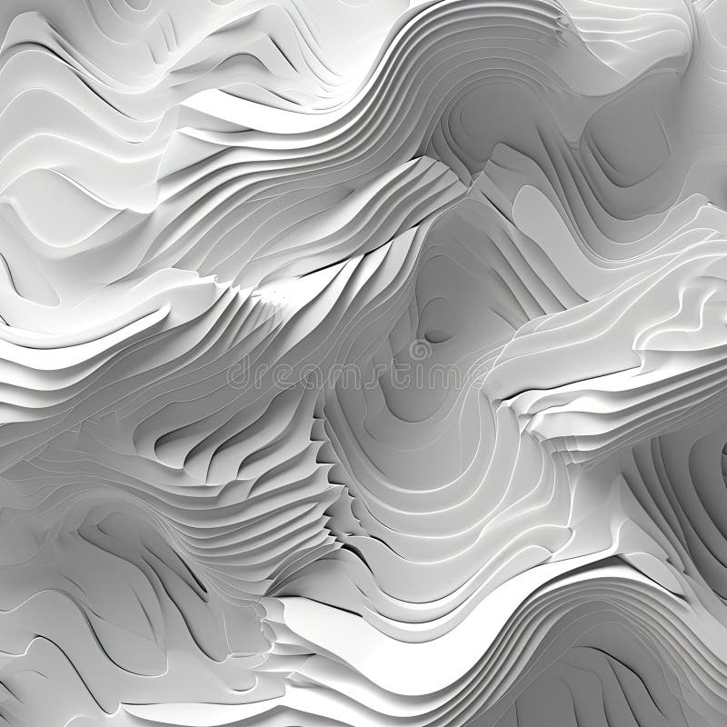 Abstract White Background with Wavy Lines Stock Illustration ...