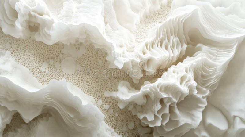 Abstract White and Beige Wave Texture Background Stock Illustration ...