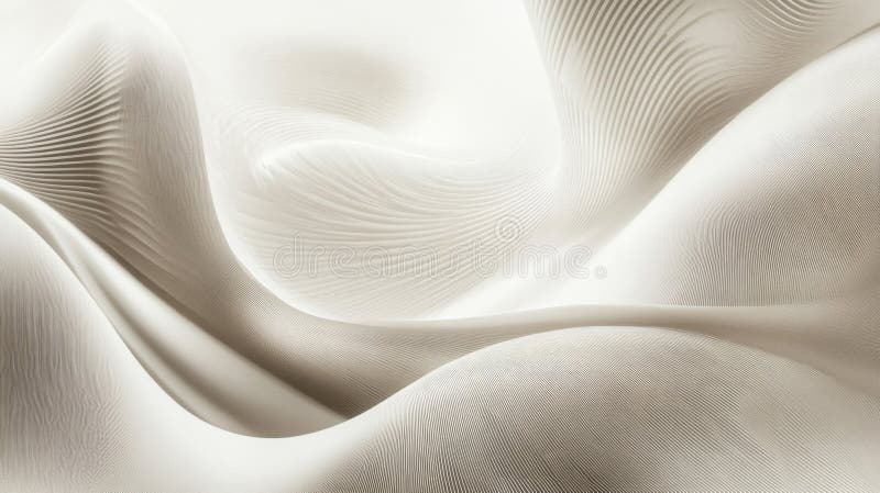 Abstract White and Beige Wavy Lines Pattern Stock Illustration ...