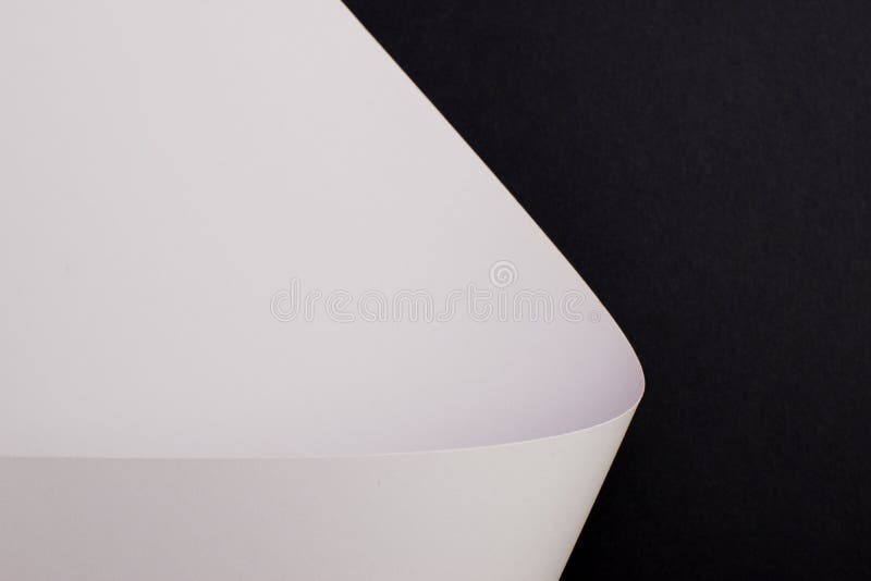 Abstract White and Black Curved Divided Background Stock Photo - Image ...