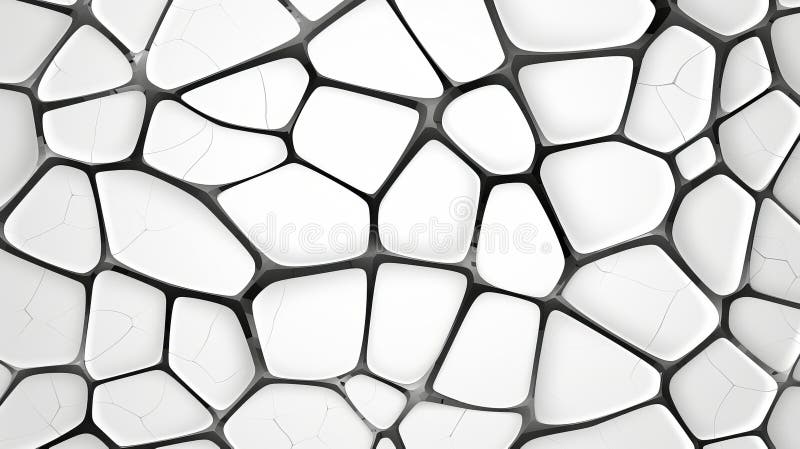 Abstract White and Black Textured Pattern Resembling Cracked Stone in ...