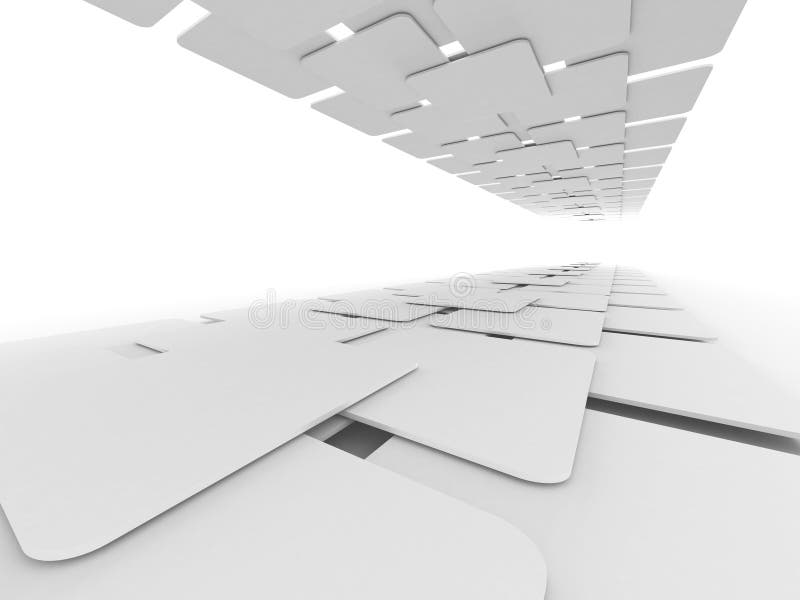 Abstract White Blank Squares Design Background Stock Illustration ...