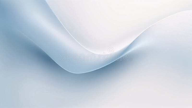 Abstract White and Blue Wave Background with Soft, Flowing Lines Stock ...