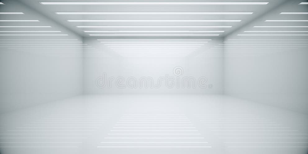 Abstract white box room stock illustration. Illustration of light ...