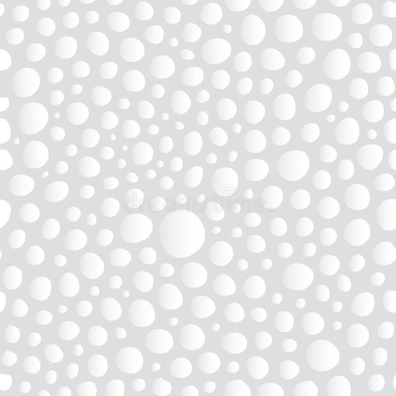 Abstract White Bubbles Seamless Background Pattern Stock Vector ...