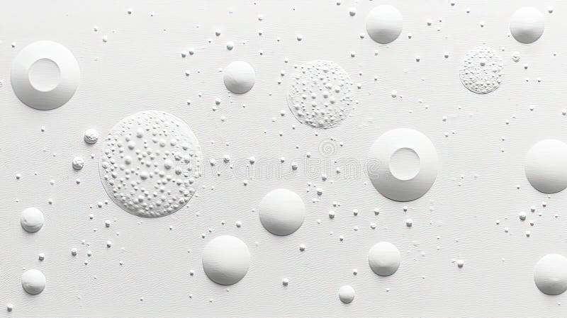 Abstract White Bubbles Texture Stock Illustration - Illustration of ...