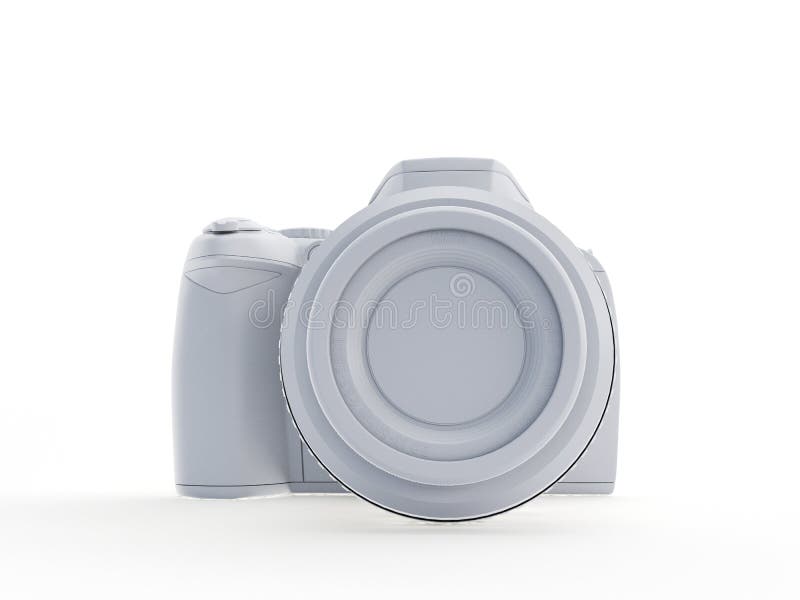 An abstract white camera stock illustration. Illustration of still ...