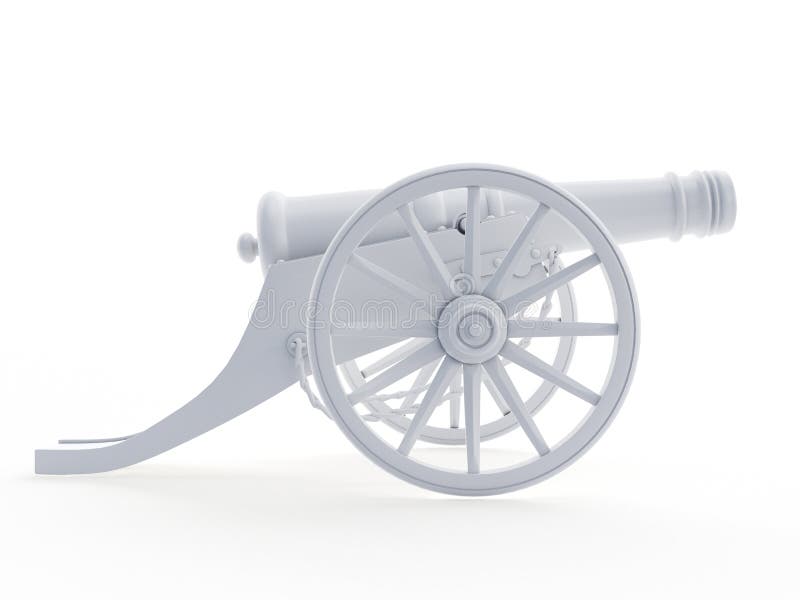 Field artillery cannon stock illustration. Illustration of powder ...
