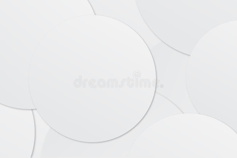 Abstract White Circle Paper Background Stock Illustration ...