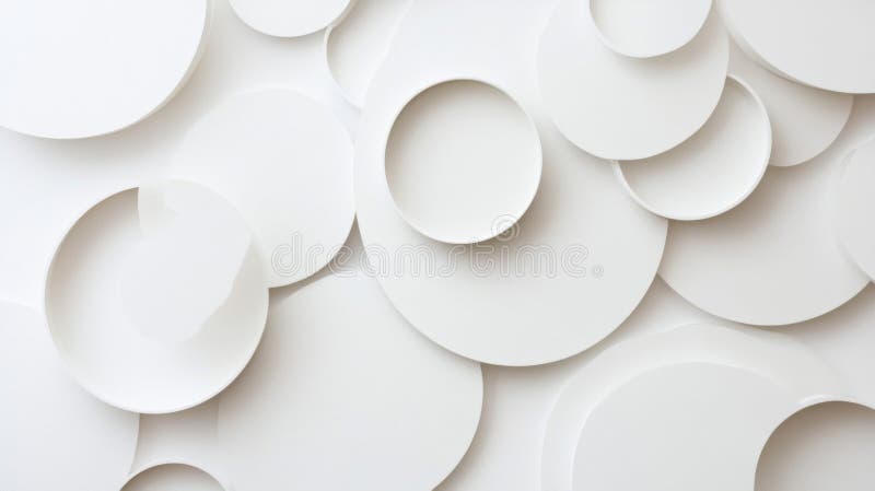 Abstract White Circle Pattern Background Stock Illustration ...