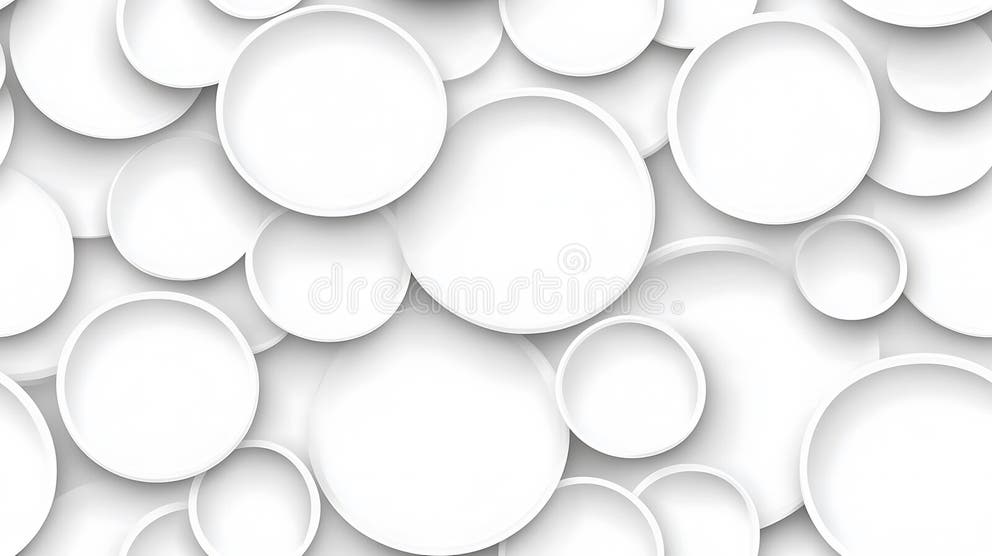 Abstract White Circle Pattern Background Texture Stock Illustration ...