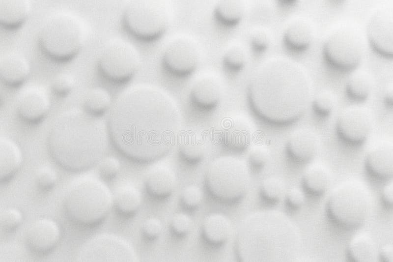 Abstract White Circle Pattern with 3d Geometric Shapes and Textured ...
