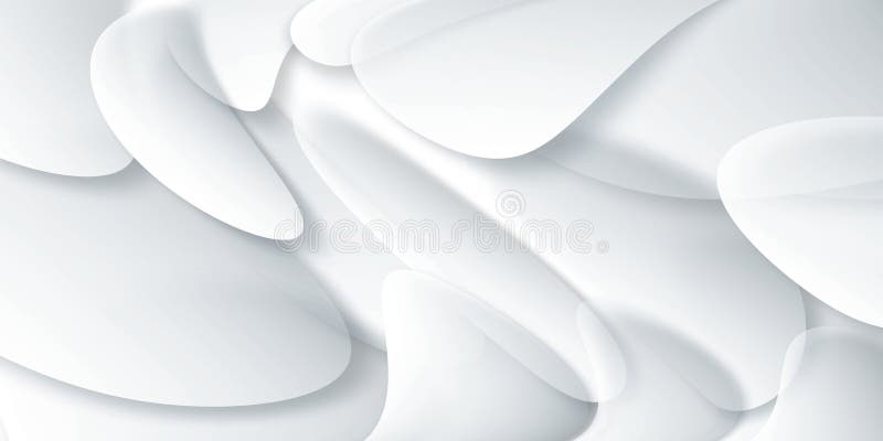Abstract White Circle with Shadow on Gray Background, Panoramic Layout ...