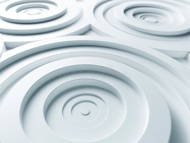 Abstract White Circle Waves Background Stock Image - Image of ...