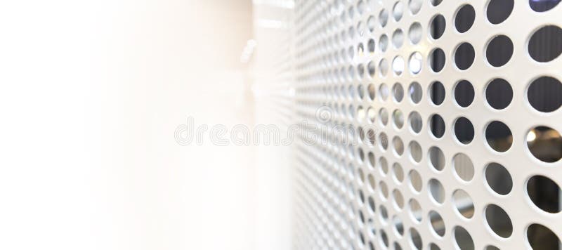 Abstract White Circular Metal Frame Design in the Background Stock ...