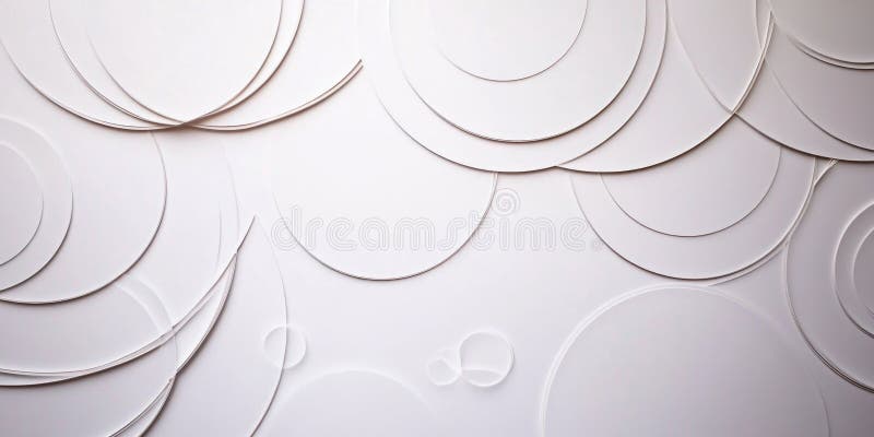 Abstract White Circular Patterns on a Textured Background Stock ...