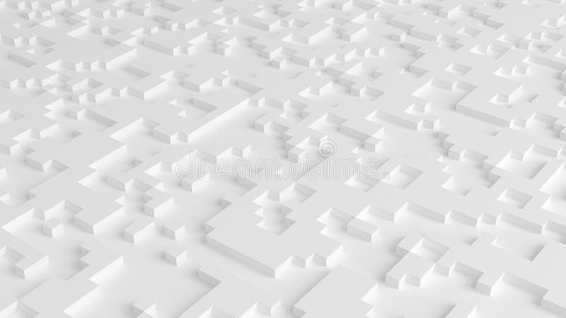 Abstract White City Background. 3d Illustration, 3d Rendering Stock ...
