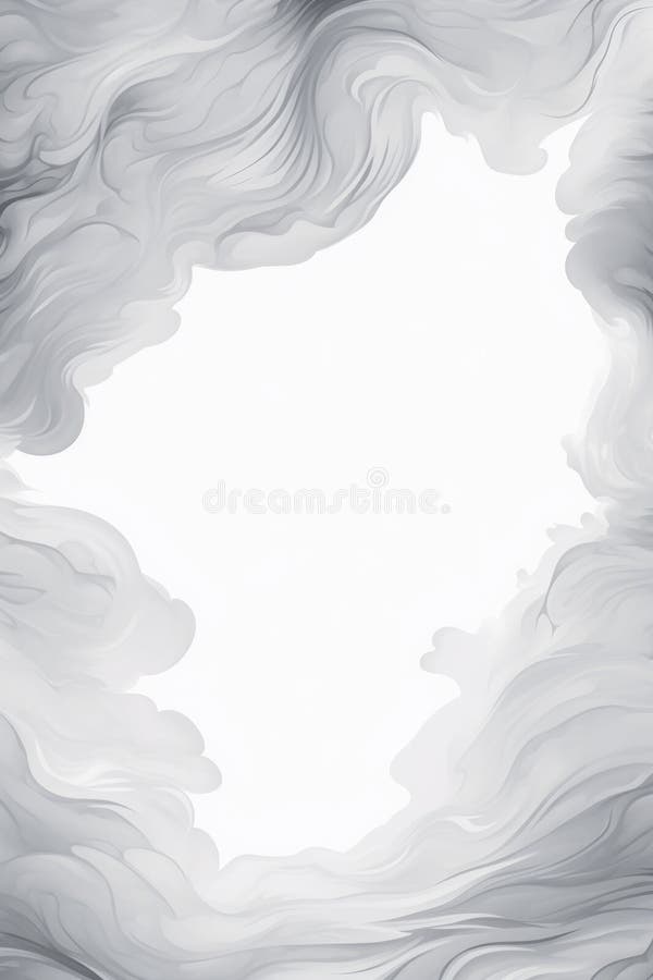Abstract White Clouds on a White Background Stock Illustration ...