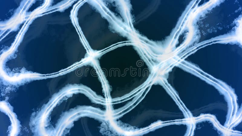 Abstract White Clouds Strip Motion Under Blue Sky Animation Background ...