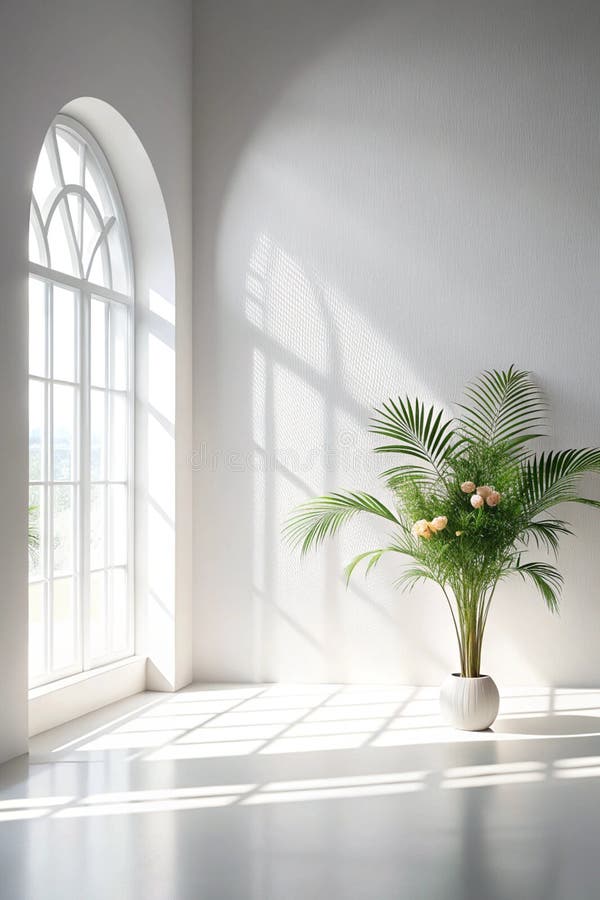 Abstract White Color Gradient Interior of Studio Stock Illustration ...