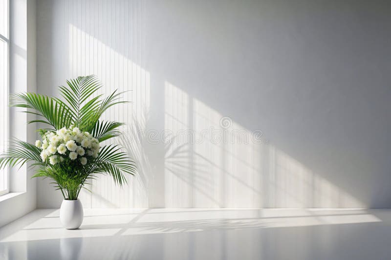 Abstract White Color Gradient Interior of Studio Stock Illustration ...