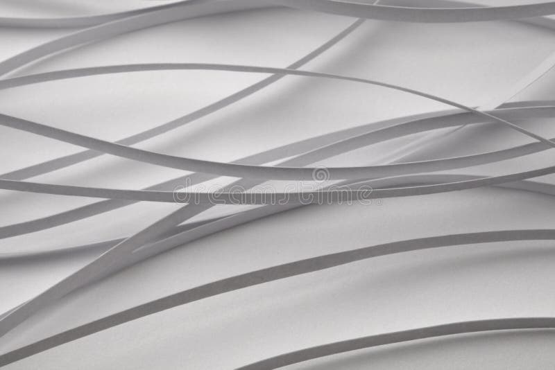 Abstract White Color Strip Wave Paper Background Stock Image - Image of ...