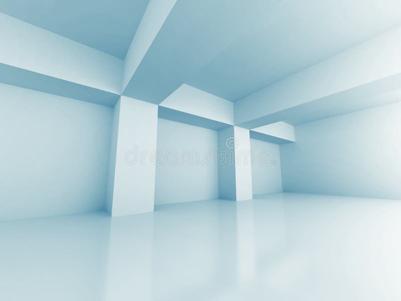 Abstract White Column Design Architecture Background Stock Illustration ...