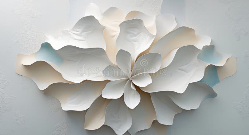 Abstract White Composition Featuring Subtle Colors and Textures in a ...