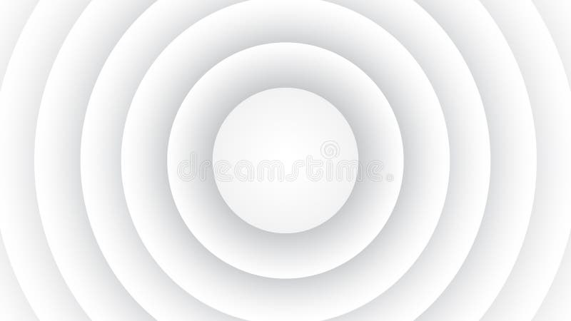 Abstract White Concentric Circles Wave Pattern Background for Design ...