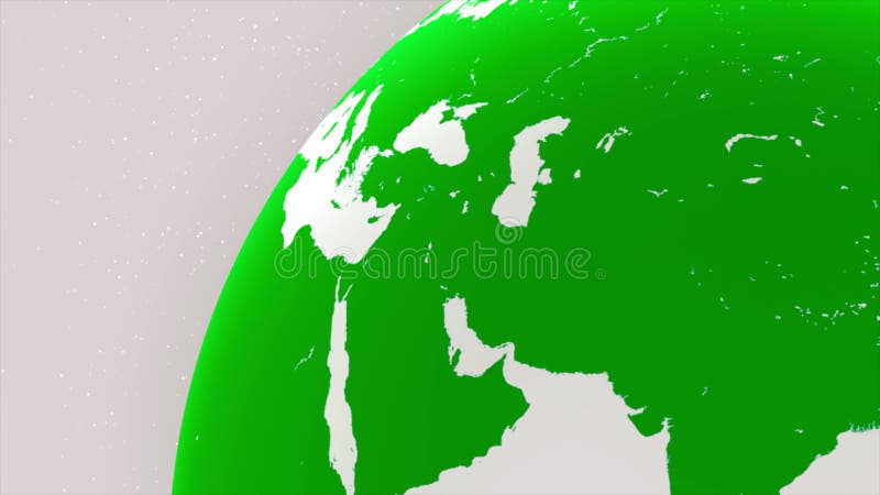 Abstract White Corporate Earth Globe Animation with Seamless Loop Stock ...