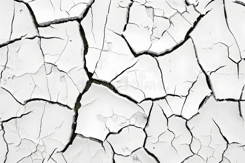 White Cracked Wall or Floor Texture Stock Illustration - Illustration ...