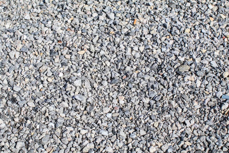 Abstract White Crushed Stones Texture Background. Gray Rubble ...