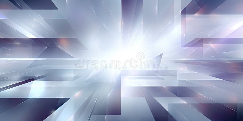 Abstract White Crystals, Dynamic Technology Background, Business ...