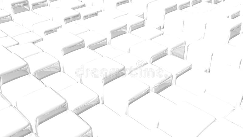 Abstract White Cube Background Stock Illustration - Illustration of ...