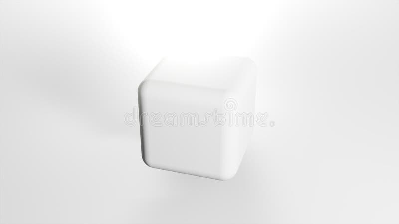Abstract White cube stock footage. Video of design, digital - 283249856