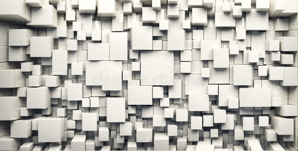 Abstract White Cubic Blocks Stock Illustrations – 1,558 Abstract White ...