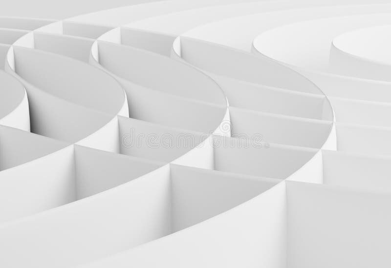 Abstract White Curved Border Lines Background with Wavy Intersecting ...
