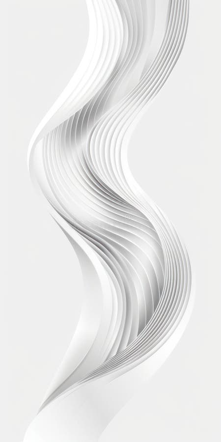 Abstract White Curved Shape Design Stock Illustration - Illustration of ...