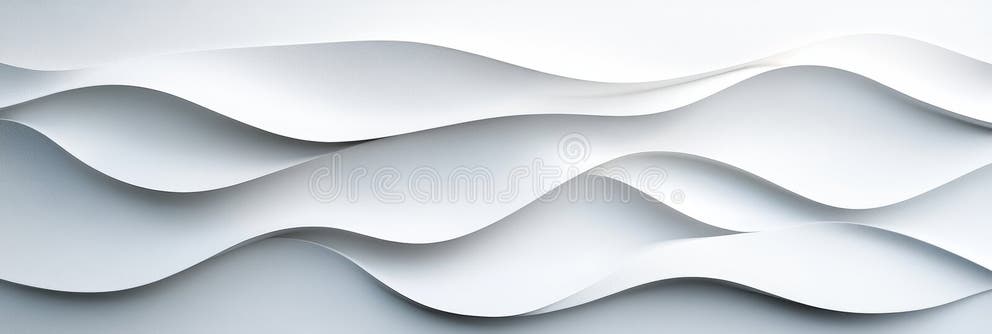 Abstract White Curvilinear Surfaces with Soft Seamless Formations and ...