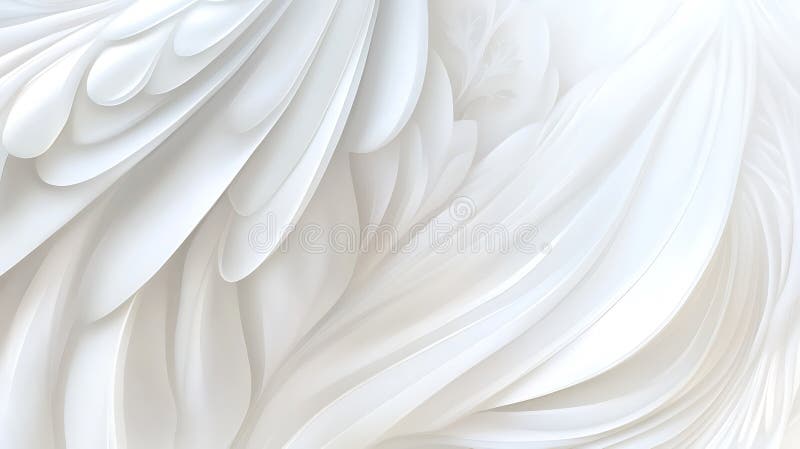 Abstract White Curving Layers Design Stock Illustration - Illustration ...