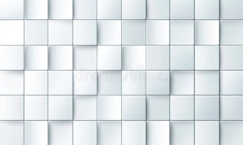 Abstract White 3D Cube Pattern Background for Modern Design Projects ...