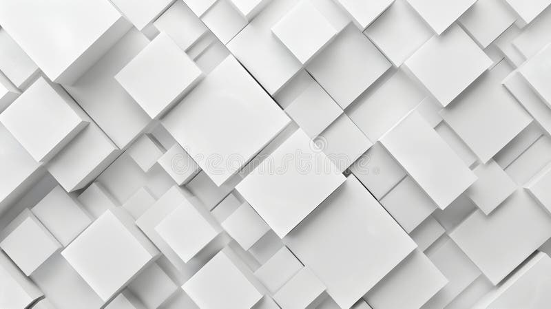 Abstract White 3d Square Background, 3d Rendering Background Pattern ...