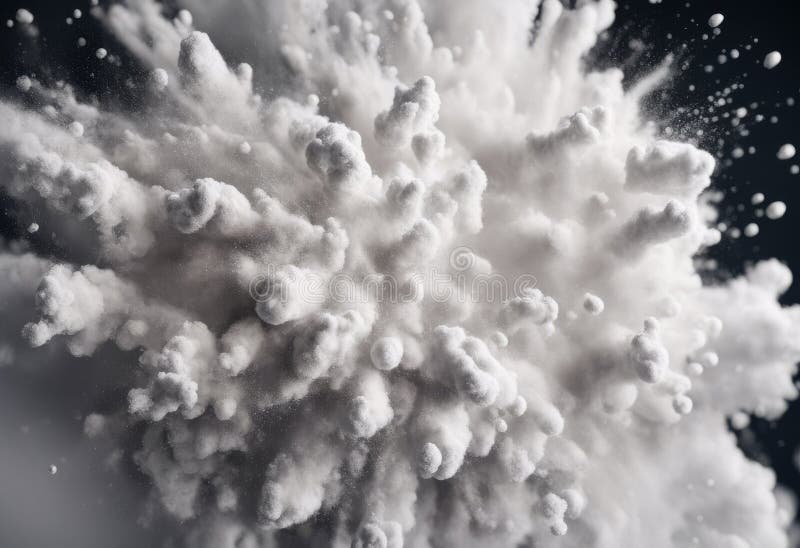 Abstract White Design Powder Explosion Background Dust Explode Texture ...