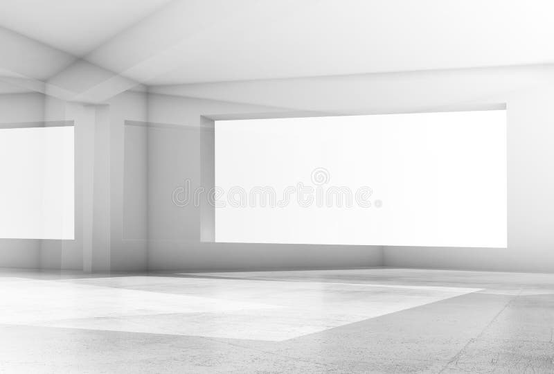 Abstract White Digital Background 3 D Render Stock Illustration ...
